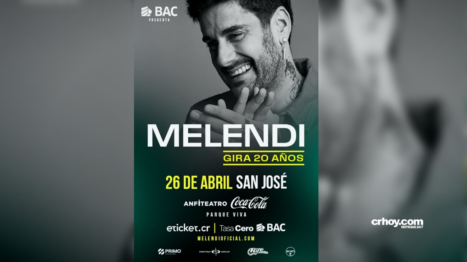 Melendi en Costa Rica: todo lo que debe saber para el concierto | CR Hoy